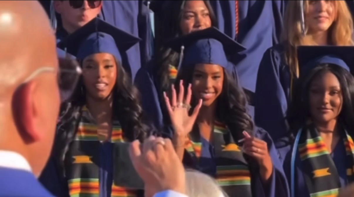 Caps Off to the Combs Twins! Jessie & D’Lila Celebrate High School ...